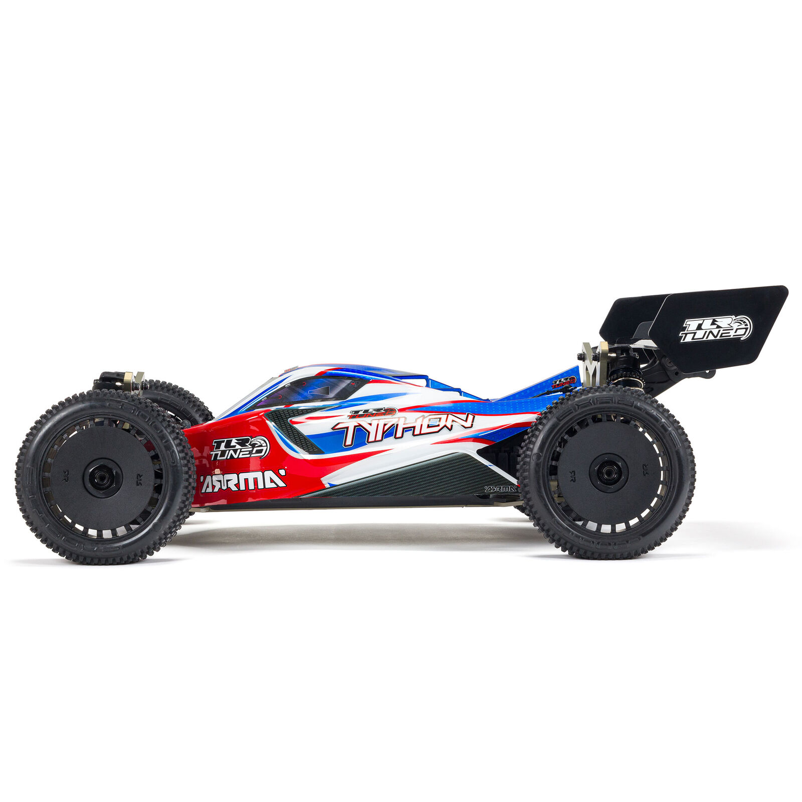 1/8 TYPHON 6S TLR Tuned 4X4 RTR Brushless Buggy, Red/Blue | ARRMA