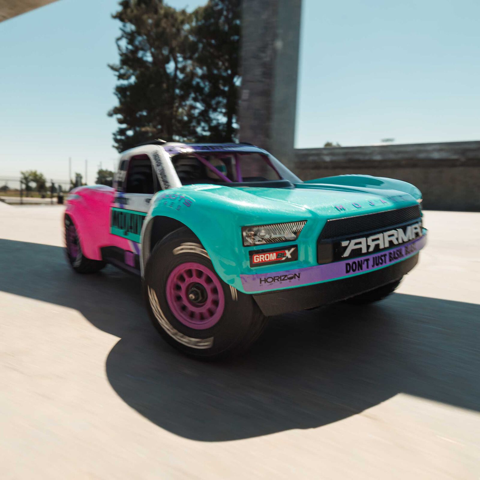 1/16 MOJAVE GROM 223S DSC 4X4 RTR Brushless Desert Truck, Teal (Battery ...