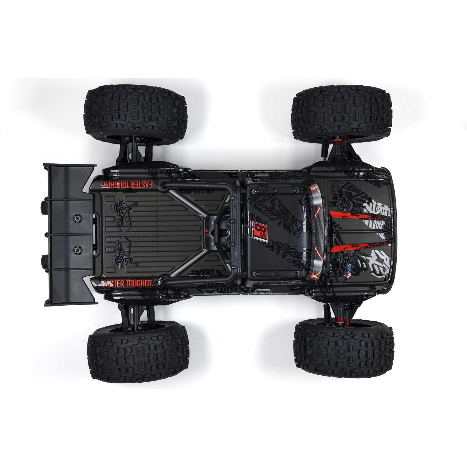 1/5 OUTCAST 8S EXB AVC 4X4 RTR Brushless Stunt Truck, Black | ARRMA