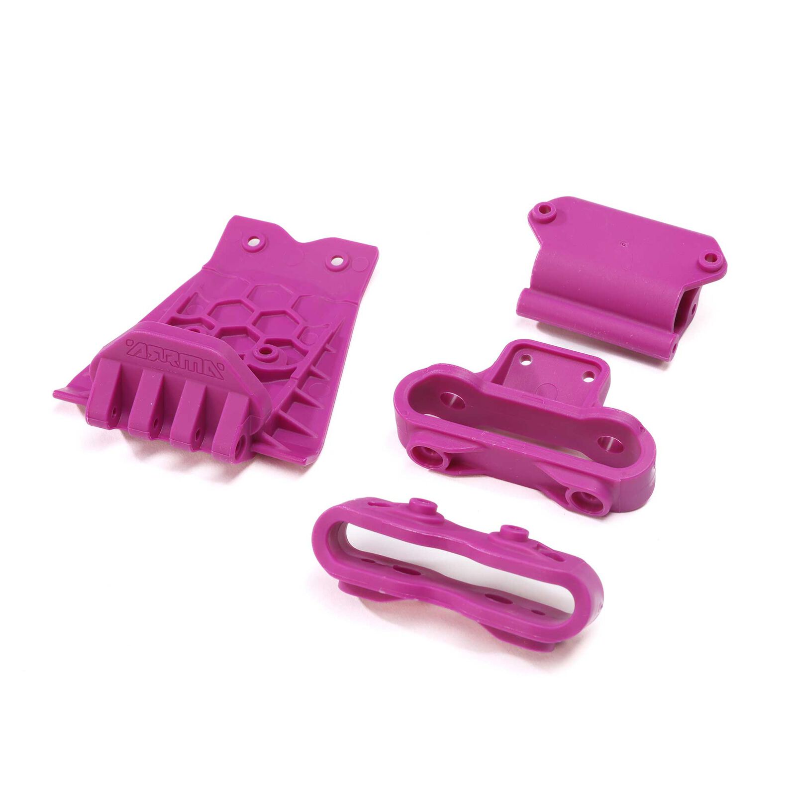 Lower Skid And Bumper Mount Set, Purple | ARRMA