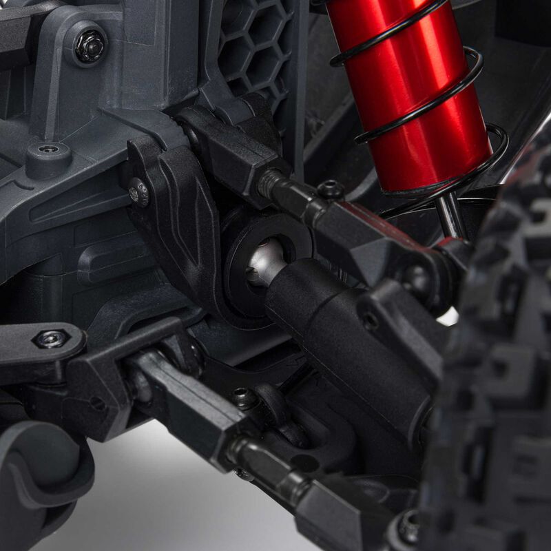 1/8 MOJAVE 4S 4X4 RTR Brushless Desert Truck, White/Red | Horizon Hobby