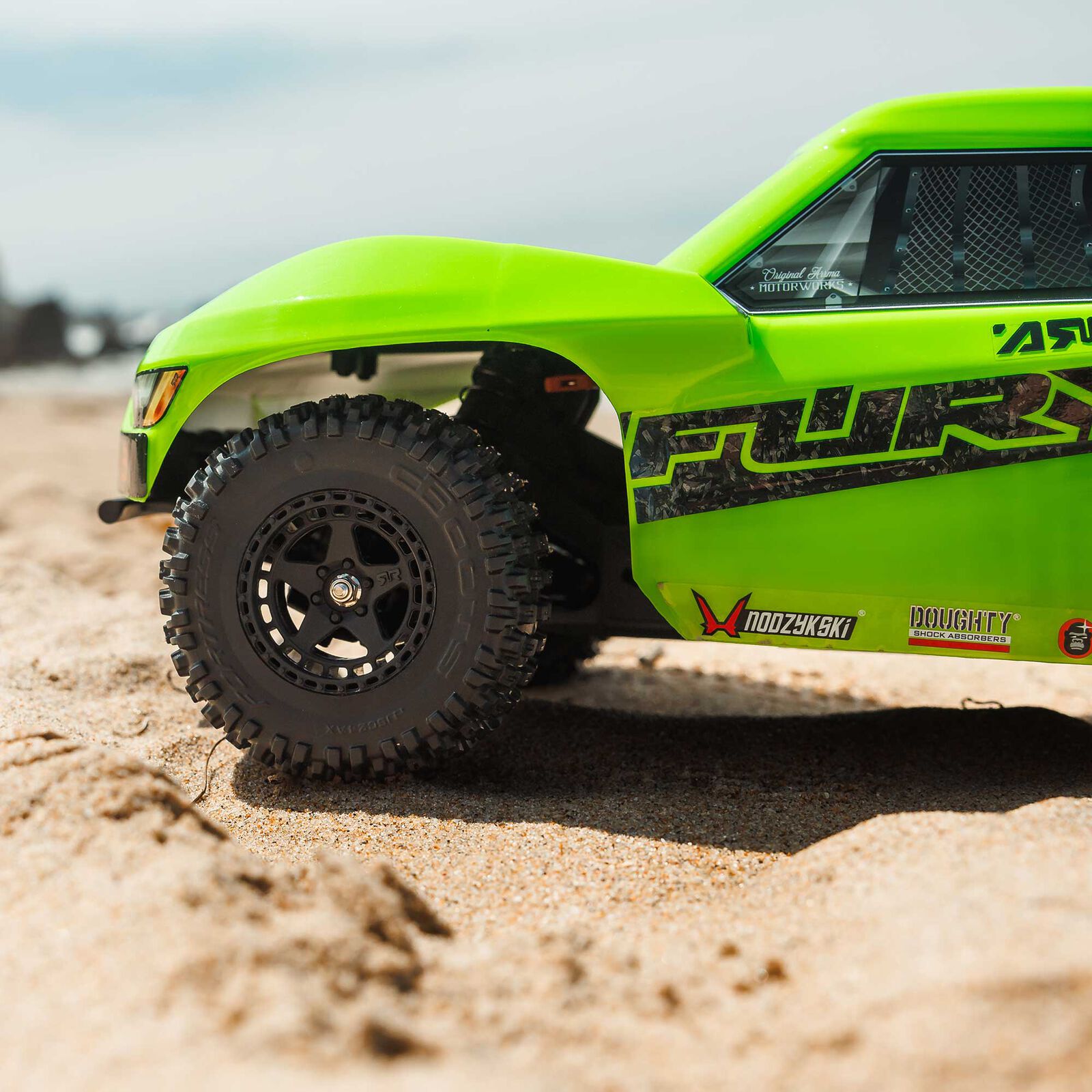 1/10 FURY 2WD RTR Brushed Short Course Truck, Green | ARRMA