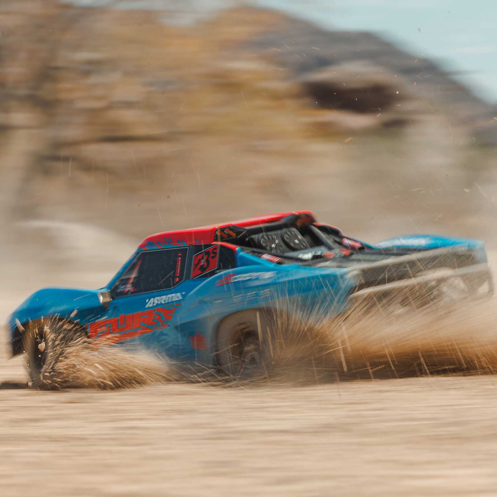 1/10 FURY 223S DSC 2WD RTR Brushless Short Course Truck, Blue | ARRMA