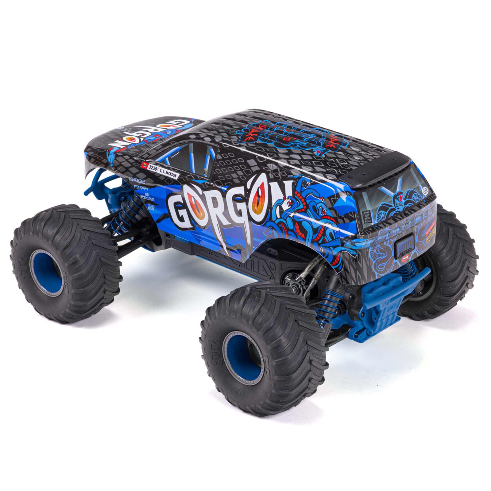 1/10 GORGON 2WD RTR Brushed Monster Truck, Blue | ARRMA