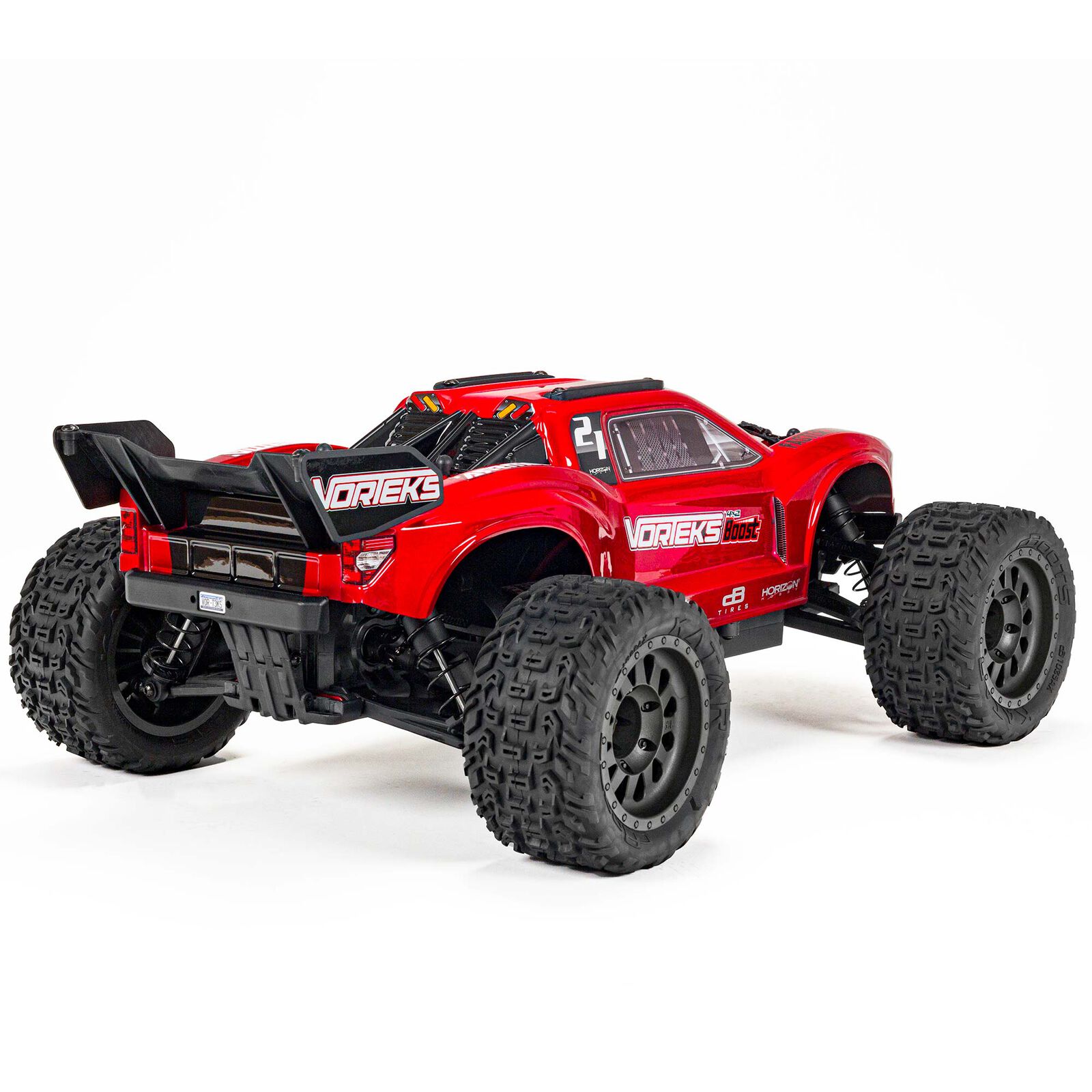 1/10 VORTEKS BOOST 2WD RTR Brushed Stadium Truck, Red | ARRMA