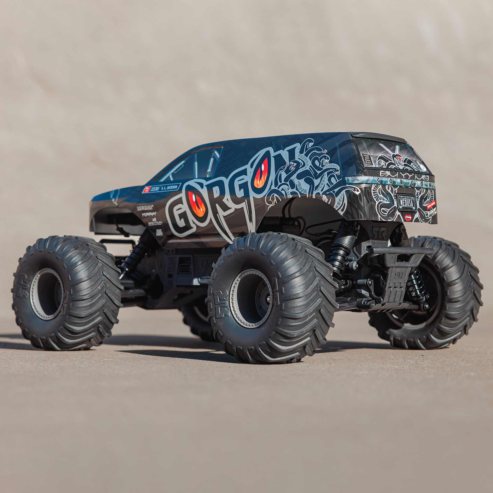 1/10 GORGON 2WD RTA Kit Brushed Monster Truck (Battery & Charger ...