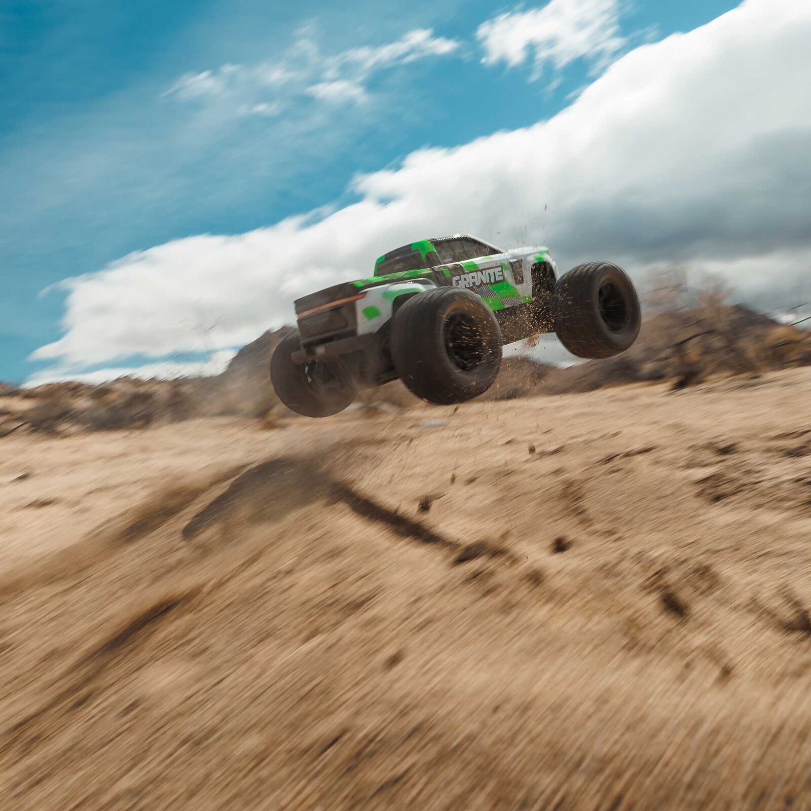1/10 GRANITE MEGA 665 4X4 RTR Brushed Monster Truck, Green | ARRMA