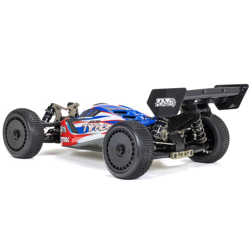 1/8 TYPHON 6S TLR Tuned 4X4 RTR Brushless Buggy, Red/Blue | ARRMA