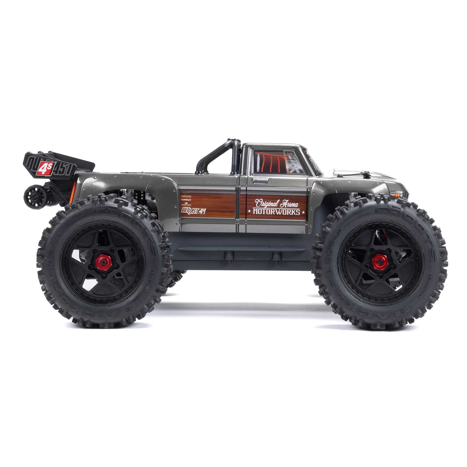 1/10 OUTCAST 4S 4X4 RTR Brushless Stunt Truck, Gun Metal | ARRMA
