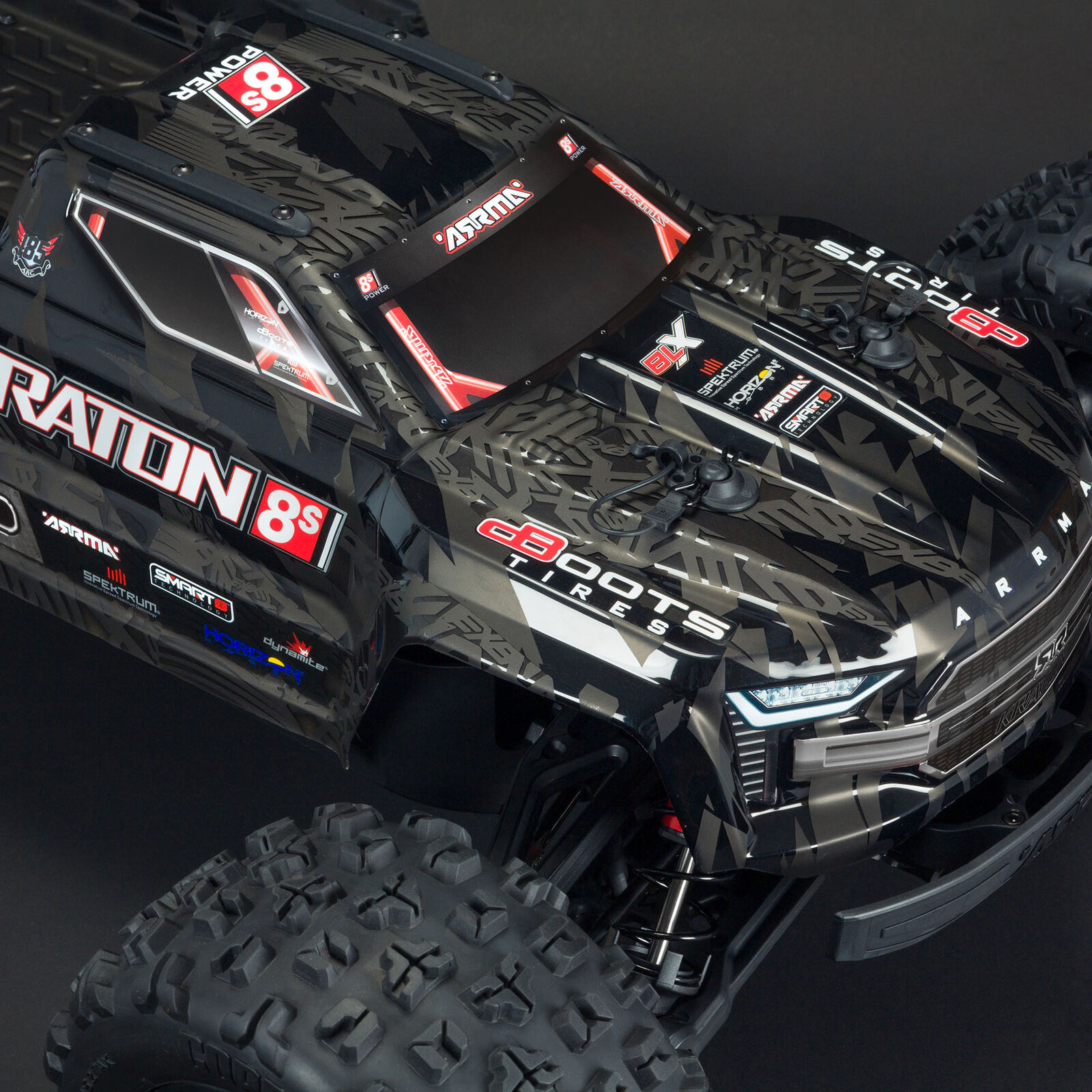 1/5 KRATON 8S EXB 4X4 Roller Brushless Speed Truck, Black | ARRMA
