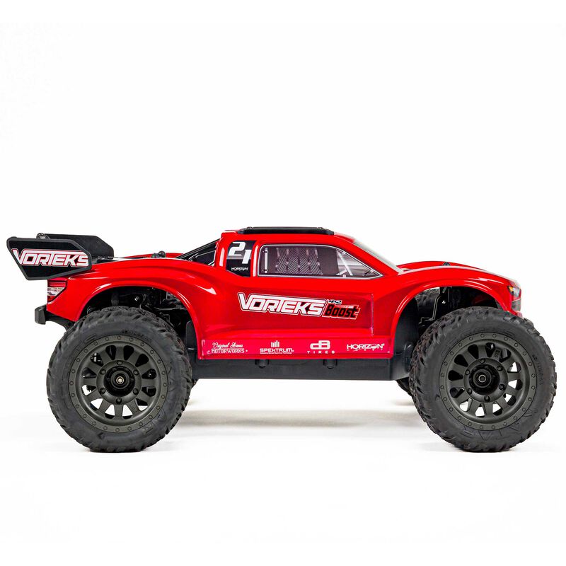1/10 VORTEKS BOOST 2WD RTR Brushed Stadium Truck, Red | ARRMA