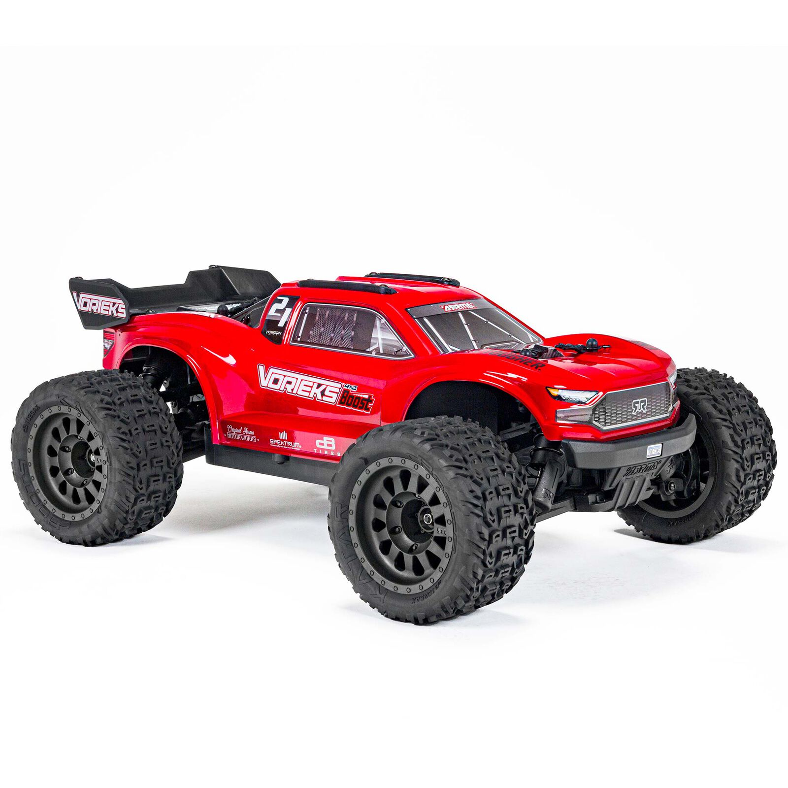 1/10 VORTEKS BOOST 2WD RTR Brushed Stadium Truck, Red | ARRMA