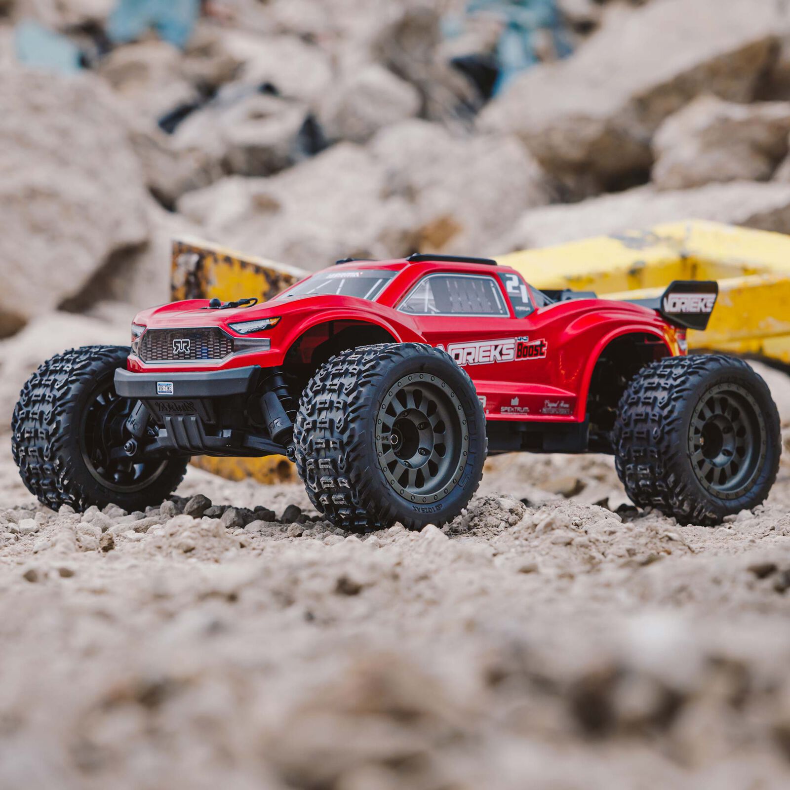 1/10 VORTEKS BOOST 2WD RTR Brushed Stadium Truck, Red | ARRMA