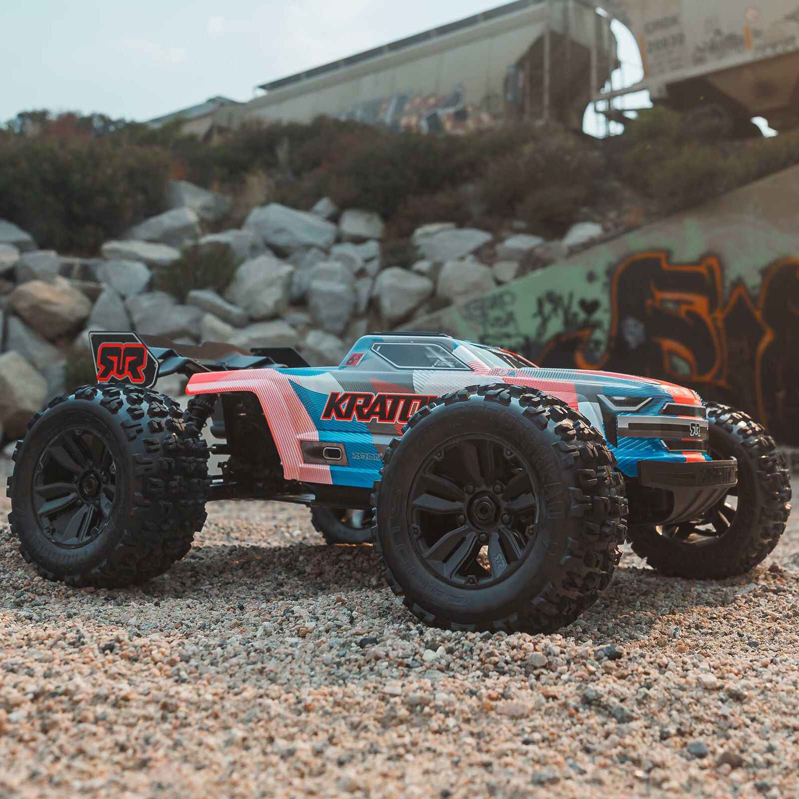 1/8 KRATON 6S 4X4 RTR Brushless Speed Truck, Blue/Orange | ARRMA