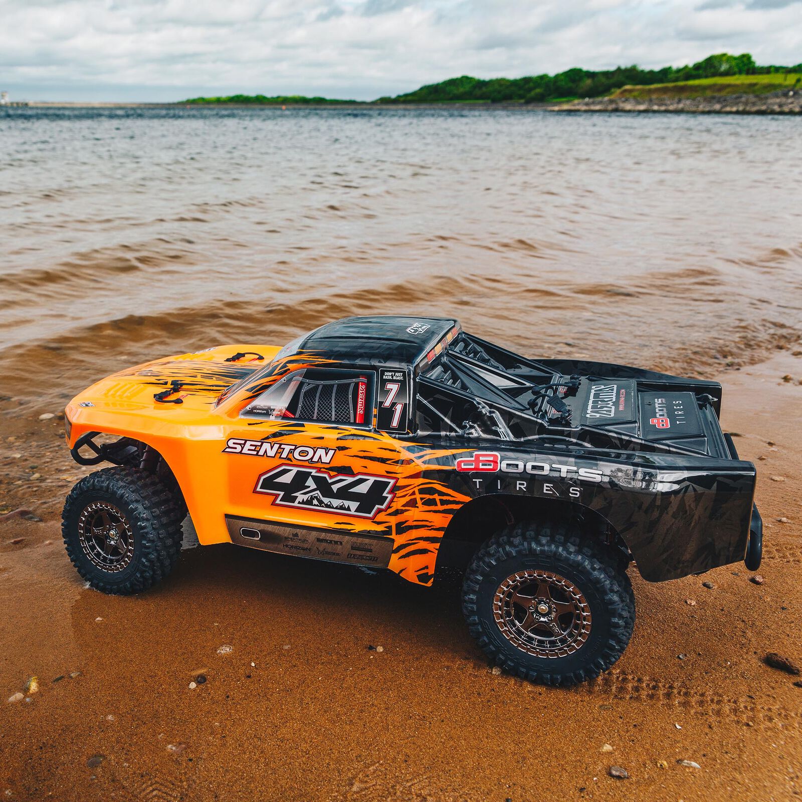 1/10 SENTON 3S 4X4 RTR Brushless Short Course Truck, Orange/Black | ARRMA