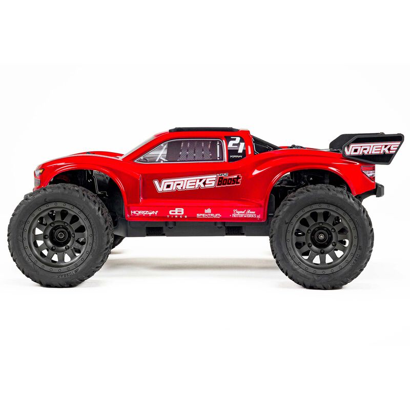 1/10 VORTEKS BOOST 2WD RTR Brushed Stadium Truck, Red | ARRMA