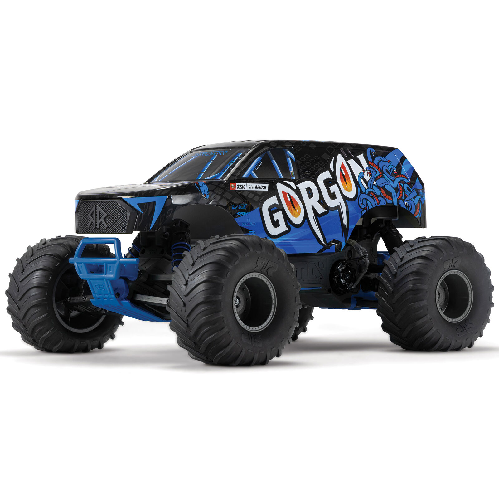 1/10 GORGON 2WD RTR Brushed Monster Truck, Blue | ARRMA