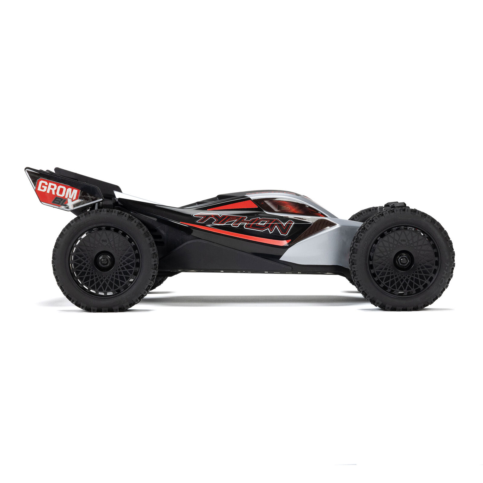 1/14 TYPHON GROM 223S DSC 4X4 RTR Brushless Buggy, Silver | ARRMA