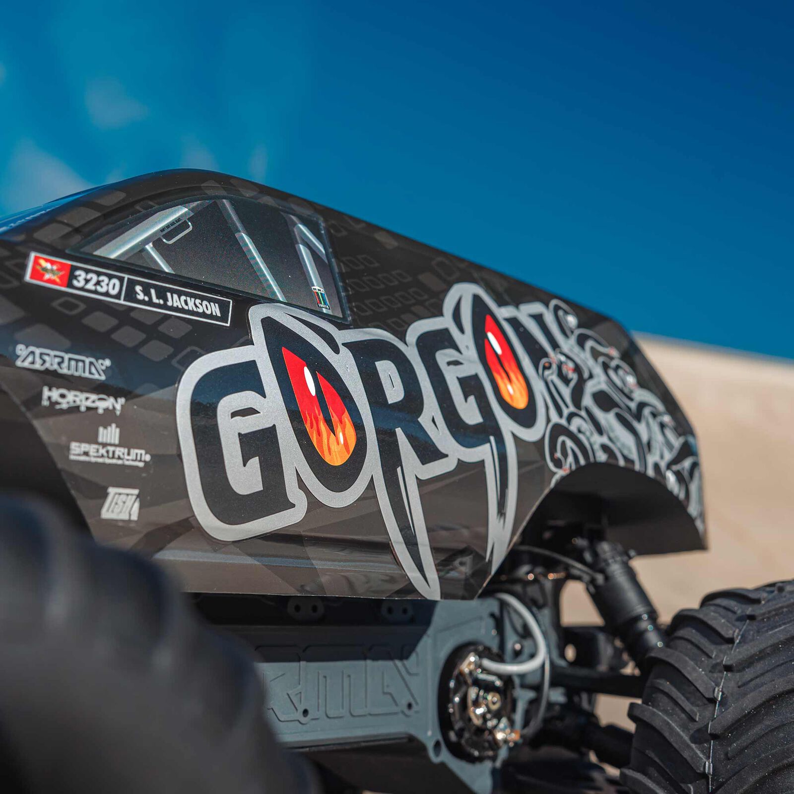 1/10 GORGON 2WD RTA Kit Brushed Monster Truck (Battery & Charger ...