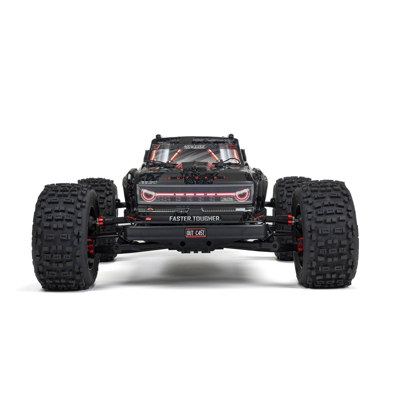 1/5 OUTCAST 8S EXB AVC 4X4 RTR Brushless Stunt Truck, Black | ARRMA