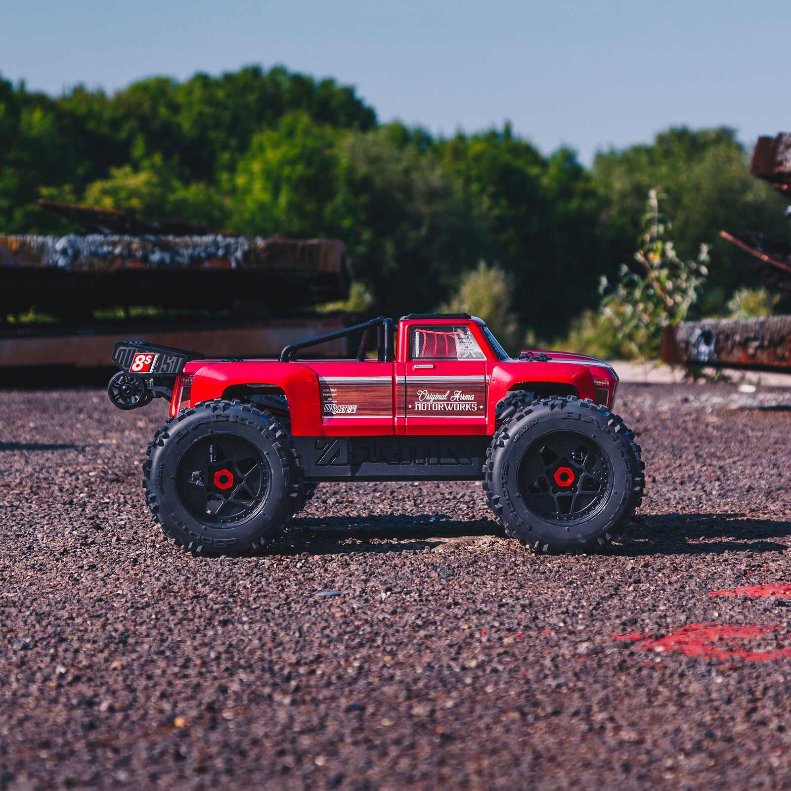 1/5 OUTCAST 8S AVC 4X4 RTR Brushless Stunt Truck, Red | ARRMA