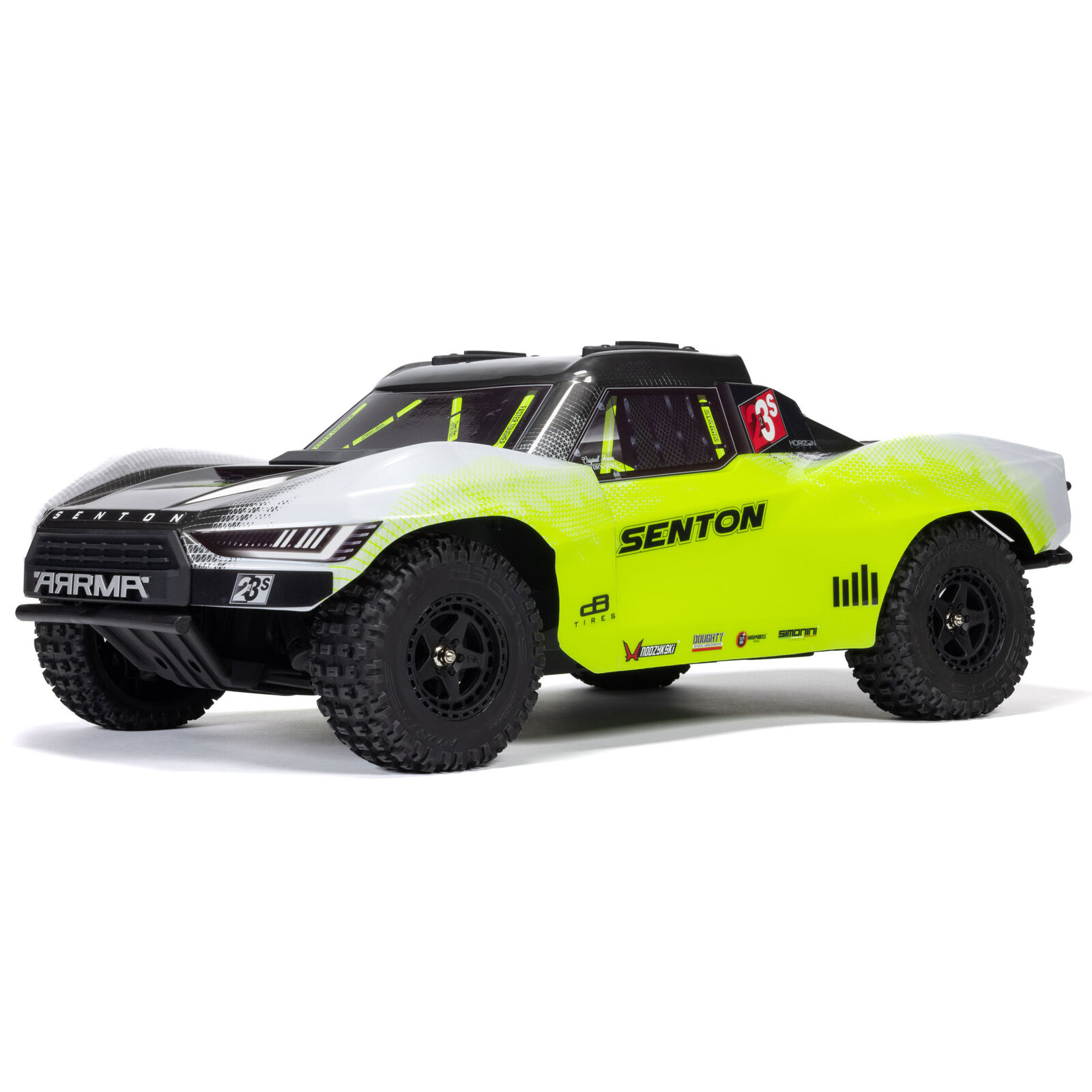 1/10 SENTON 223S DSC 4X4 RTR Brushless Short Course Truck, Yellow | ARRMA