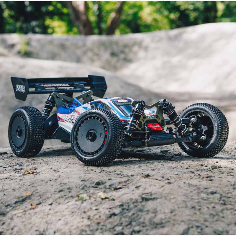 1/8 TYPHON 6S TLR Tuned 4X4 RTR Brushless Buggy, Red/Blue | ARRMA