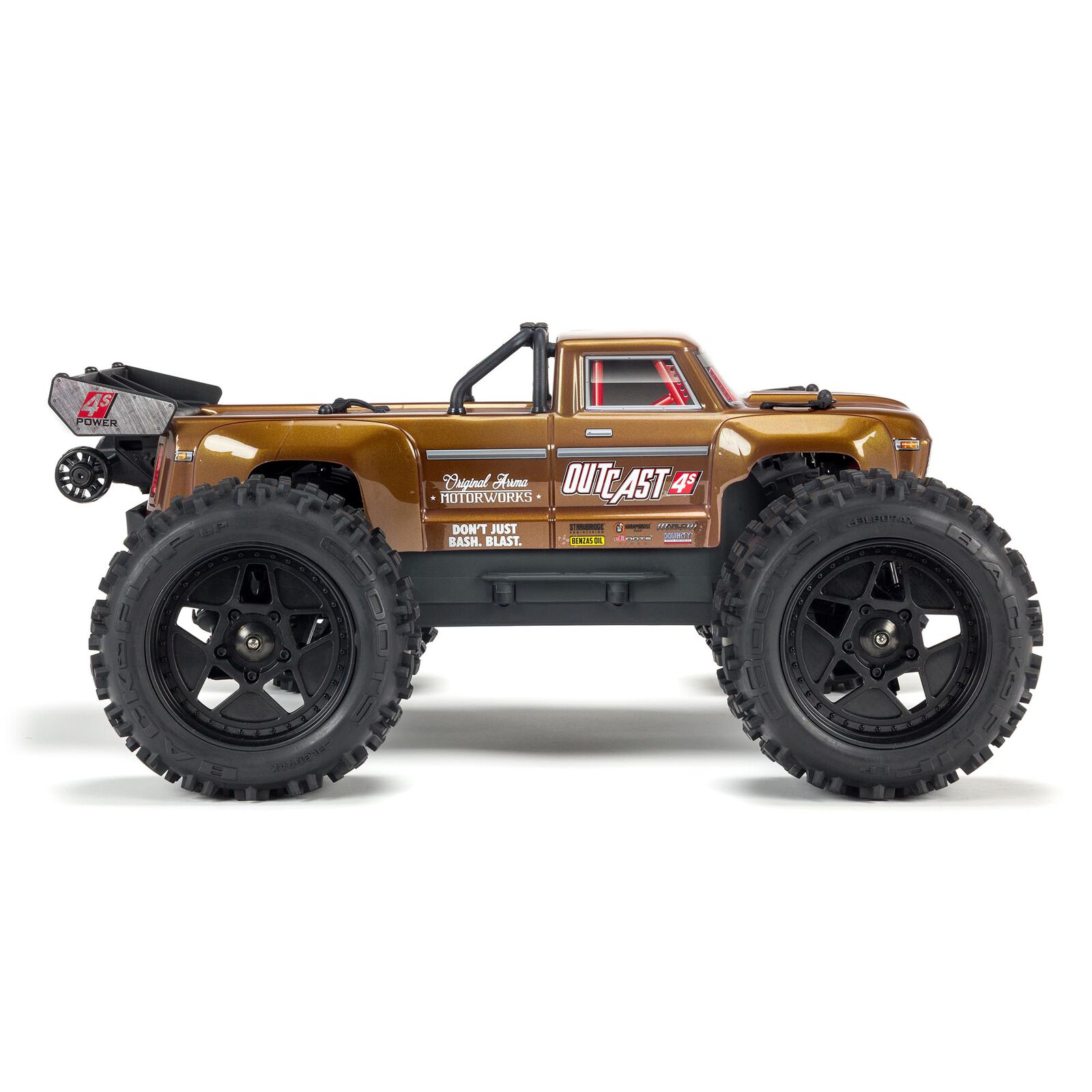 1/10 OUTCAST 4S 4X4 RTR Brushless Stunt Truck, Bronze | ARRMA